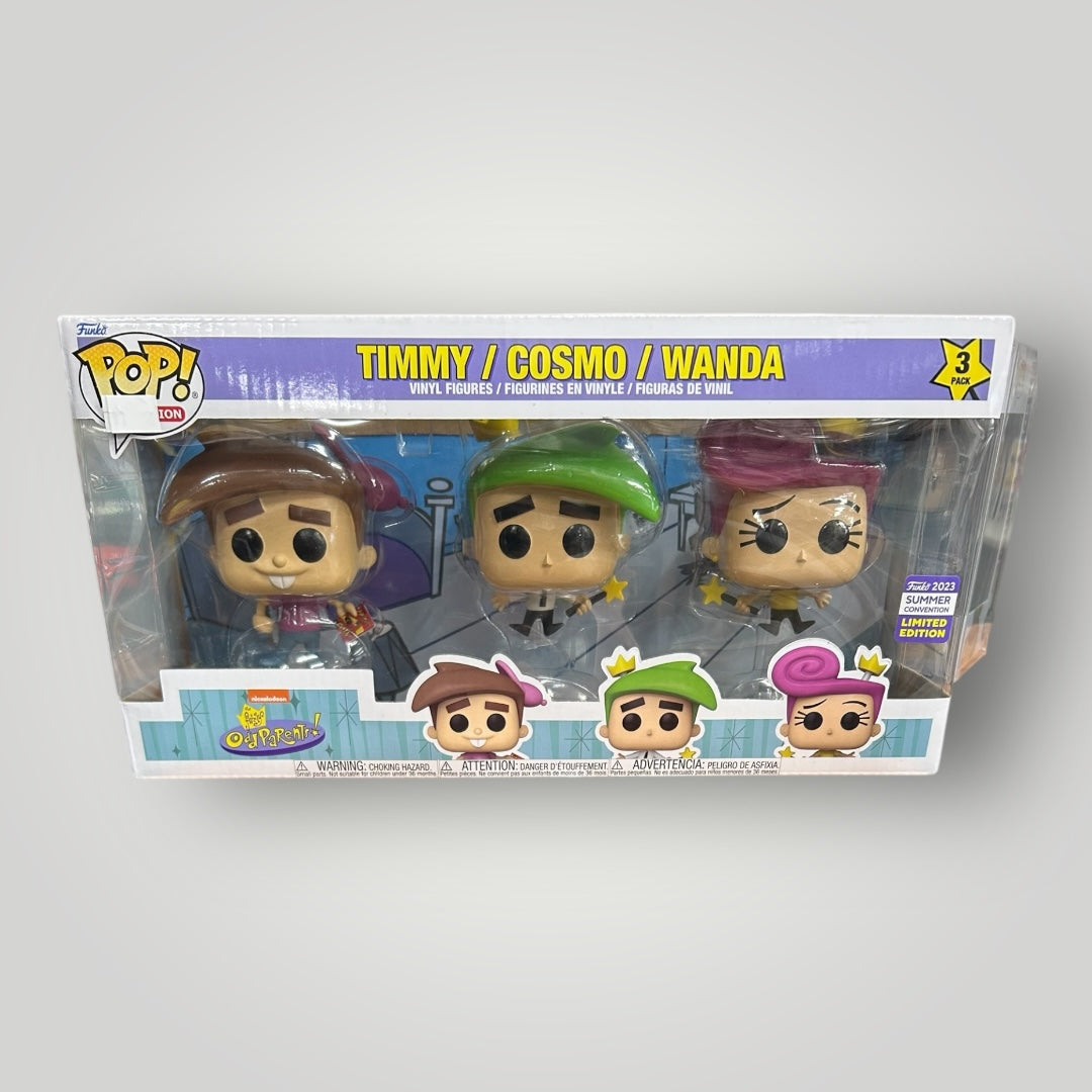 The Fairly Odd Parents Timmy/Cosmo/Wanda 3 Pack 2023 Summer Convention ...
